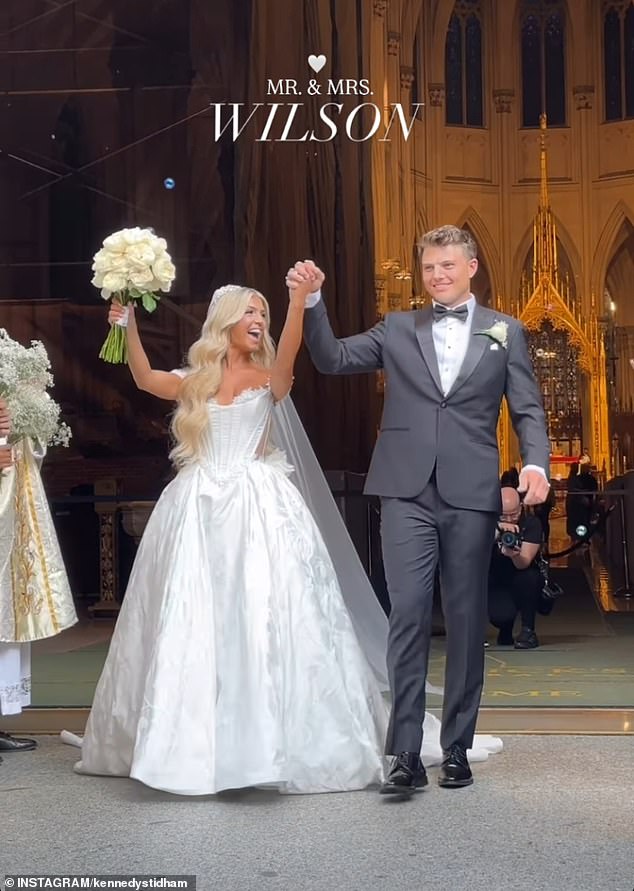 NFL quarterback marries partner Nicolette in beautiful New York wedding