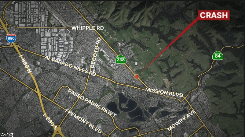 Fremont road closes after Sunday evening car crash