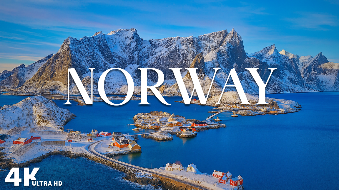 4K Winter in Norway – Peaceful Nature Film with Relaxing Music