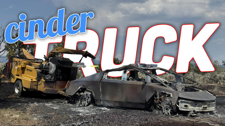 Here Are Some Photos Of A Cybertruck Recently Melted In A Colorado Fire