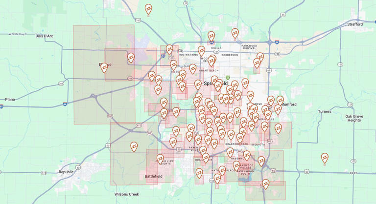 City Utilities, others working to restore power to thousands following ...