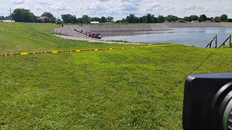 Man dead after truck crashes into Milan pond along Big Island Road