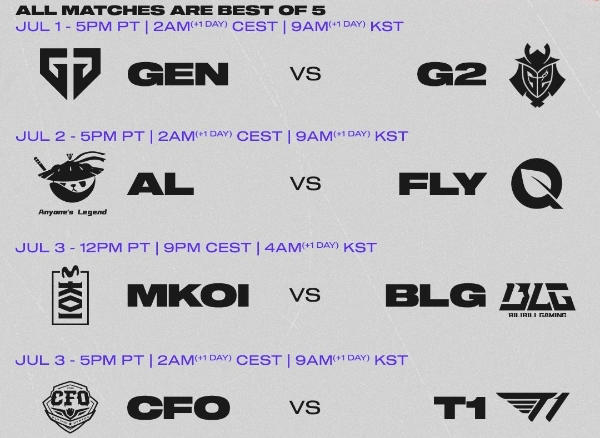 역시 중국·유럽…BLG·G2 MSI 2025 본선 진출