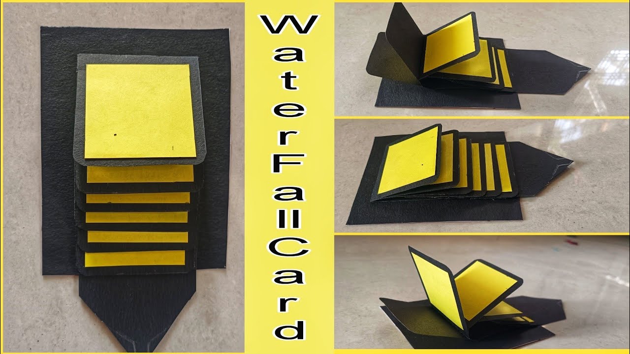 DIY Waterfall Card Tutorial | Step-by-Step Card Making Guide 🎨