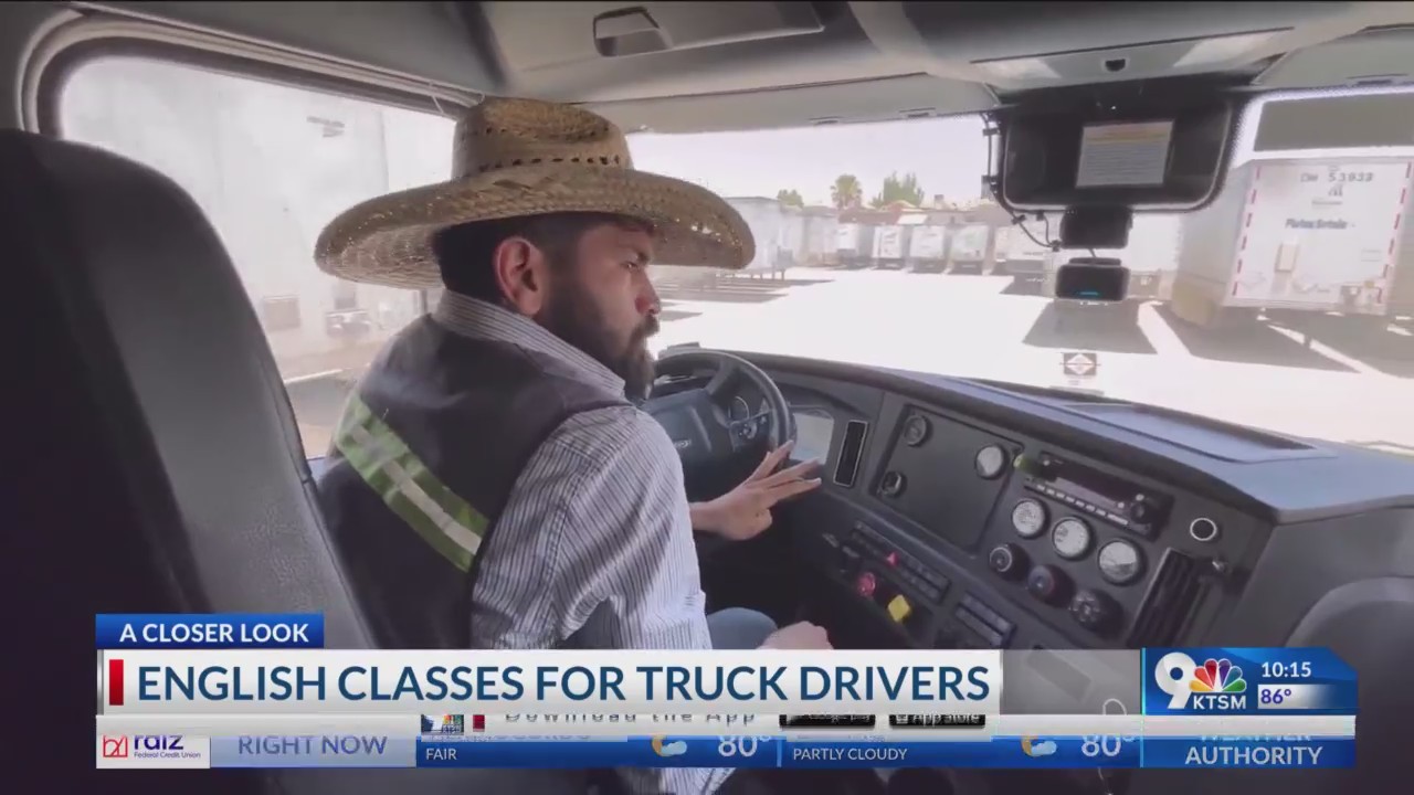 New Trump rule spurring Mexican truck drivers to learn English