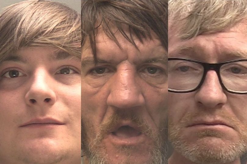 These are the faces of nine criminals who were jailed this week