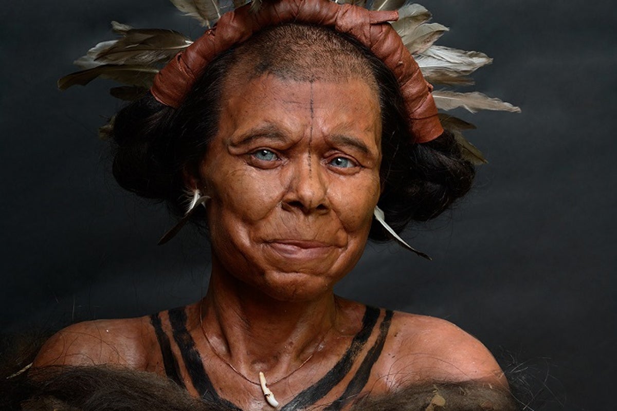 Facial reconstruction of Stone Age Belgian woman reveals she had dark ...