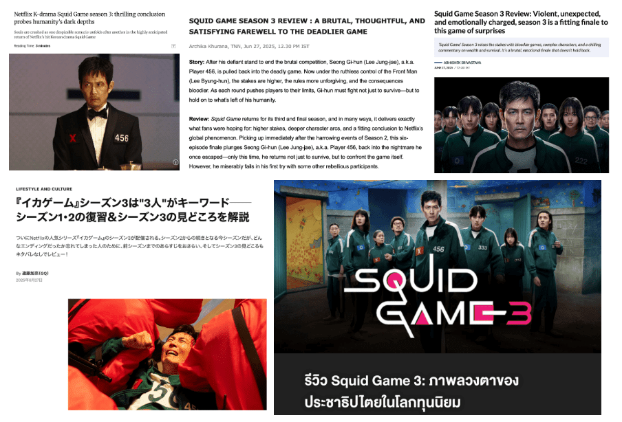 ‘Squid Game’ Season 3 Tops Netflix Global Chart, Here’s What Global ...