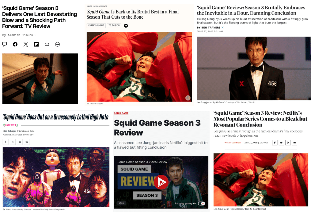 ‘Squid Game’ Season 3 Tops Netflix Global Chart, Here’s What Global ...