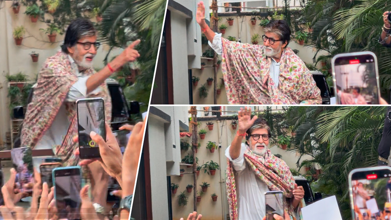 Amitabh Bachchan Waves At Fans With A Smile Outside 'Jalsa', Just Like ...