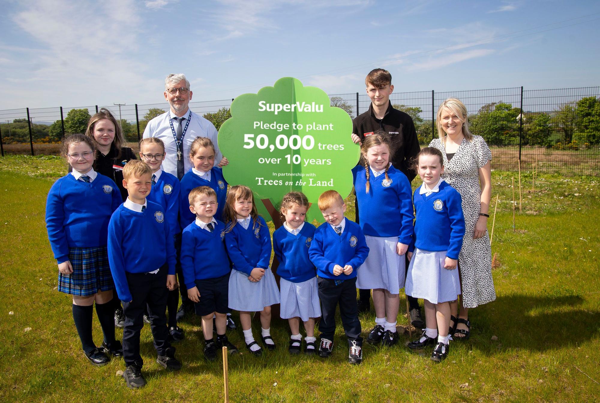 Local schools benefit from SuperValu and Centra's tree planting project