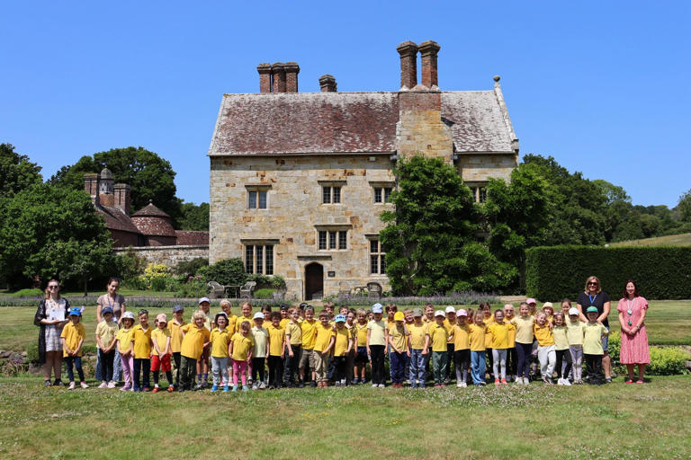Burwash pupils explore nature on Emily Gravett’s Tidy trail at Bateman ...