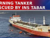 Daring Sea Rescue: INS Tabar Saves Lives From Burning Tanker After ...