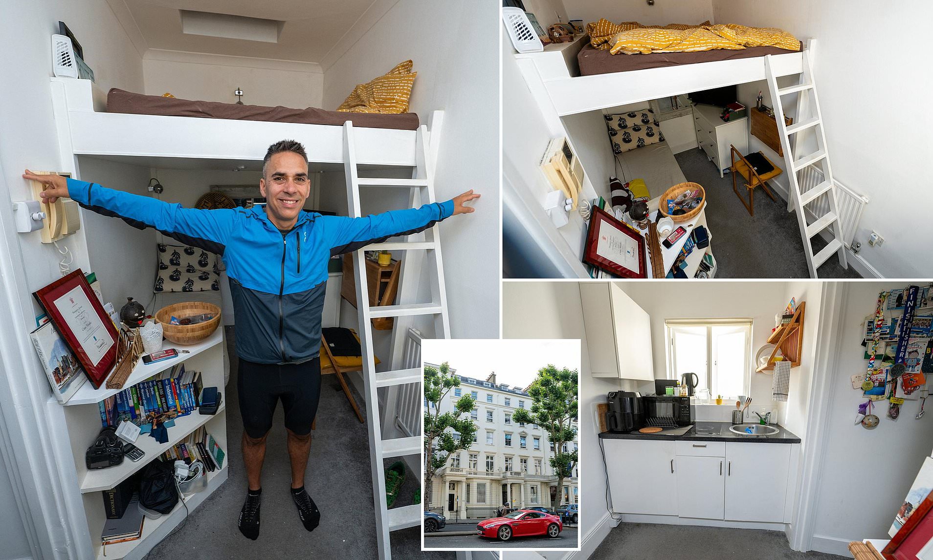 Man who pays £1,400 a month to live in one of London's smallest flat ...
