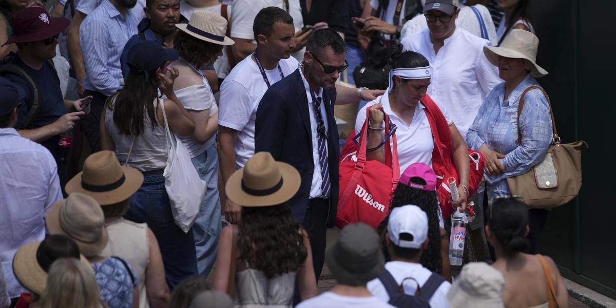 Dramático final de una de las reinas de Wimbledon