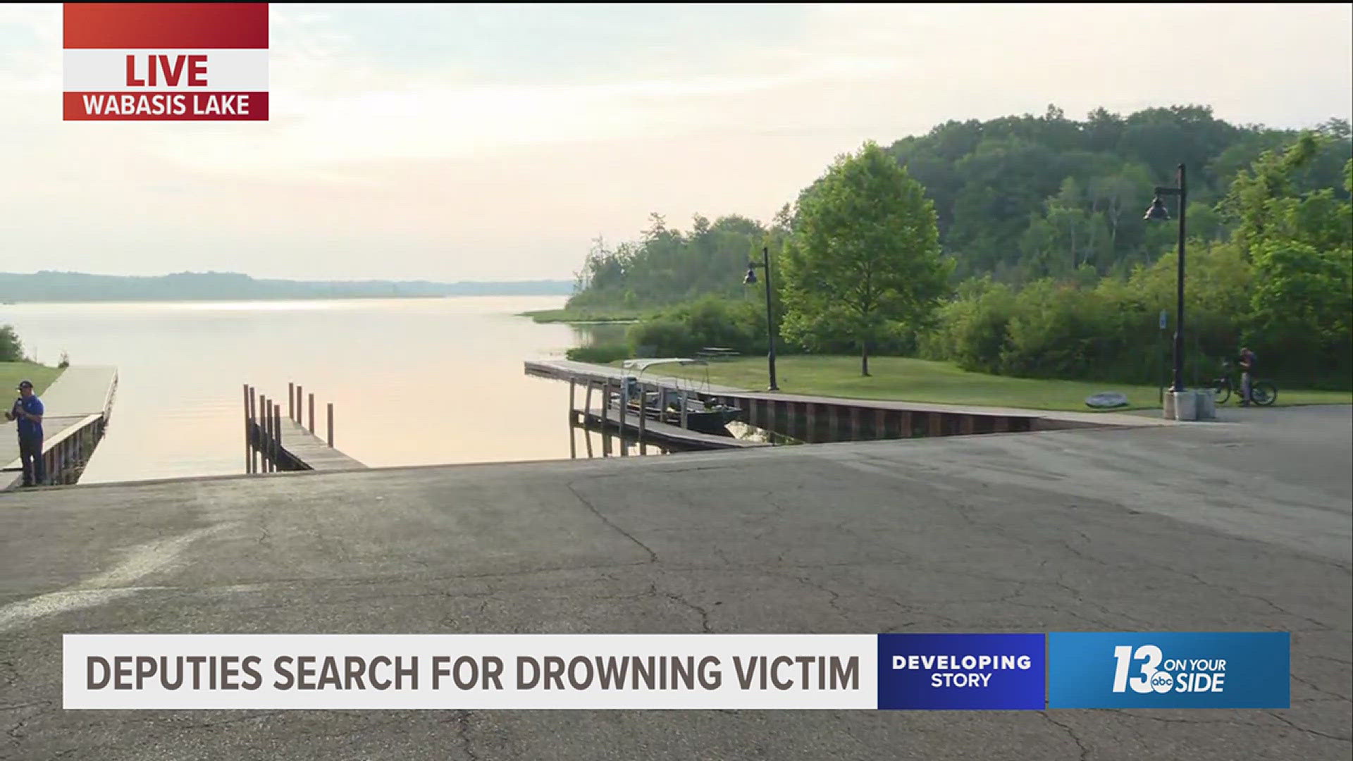 Search underway after man goes missing in Wabasis Lake