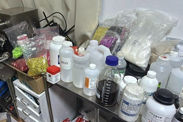 Party drugs, chemicals, firearms seized from drug lab in Cebu City