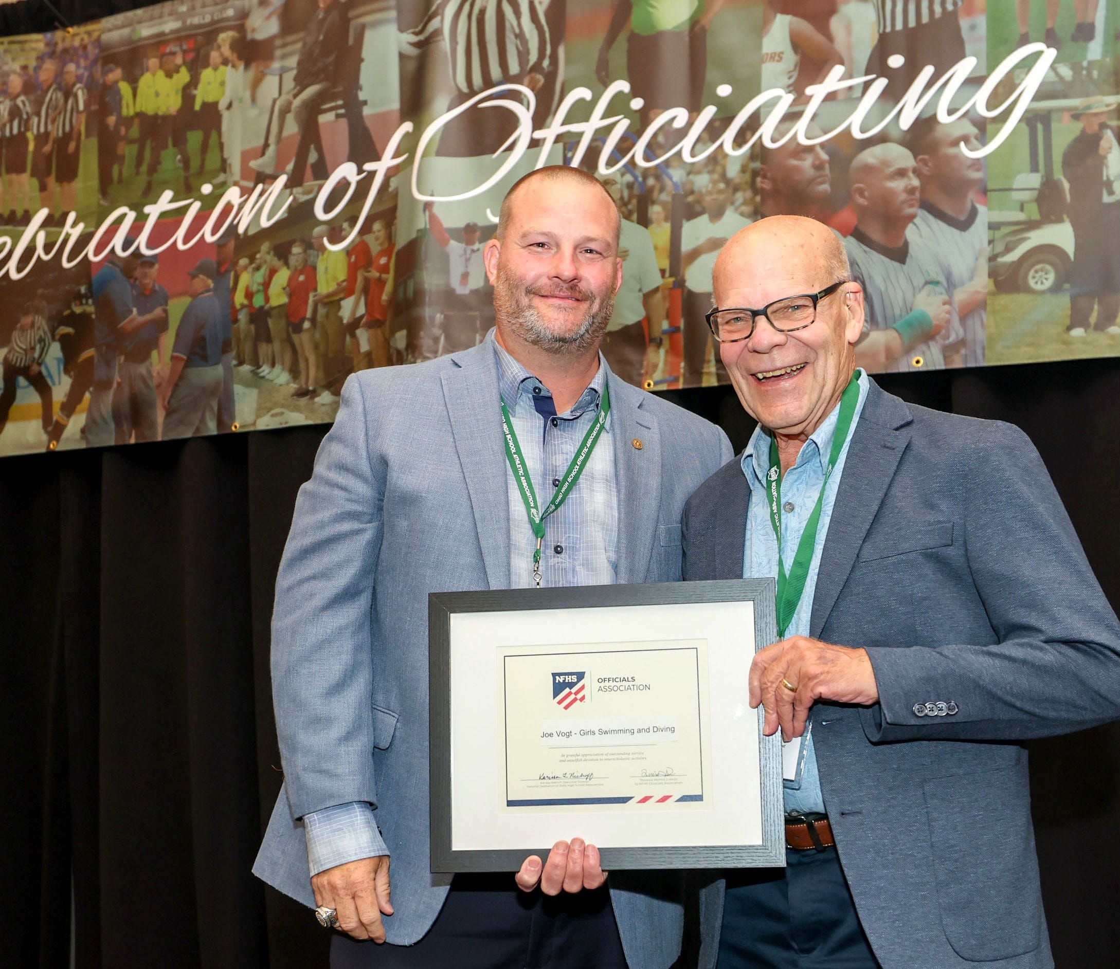 Massillon's Joel Vogt named Ohio swim official of the year at OHSAA event