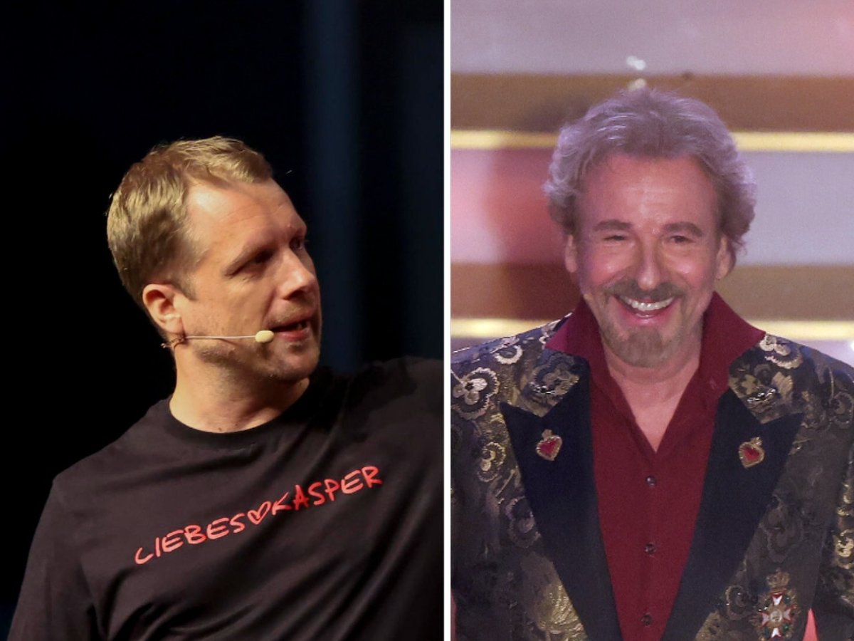 Thomas Gottschalk besucht Show von Oliver Pocher