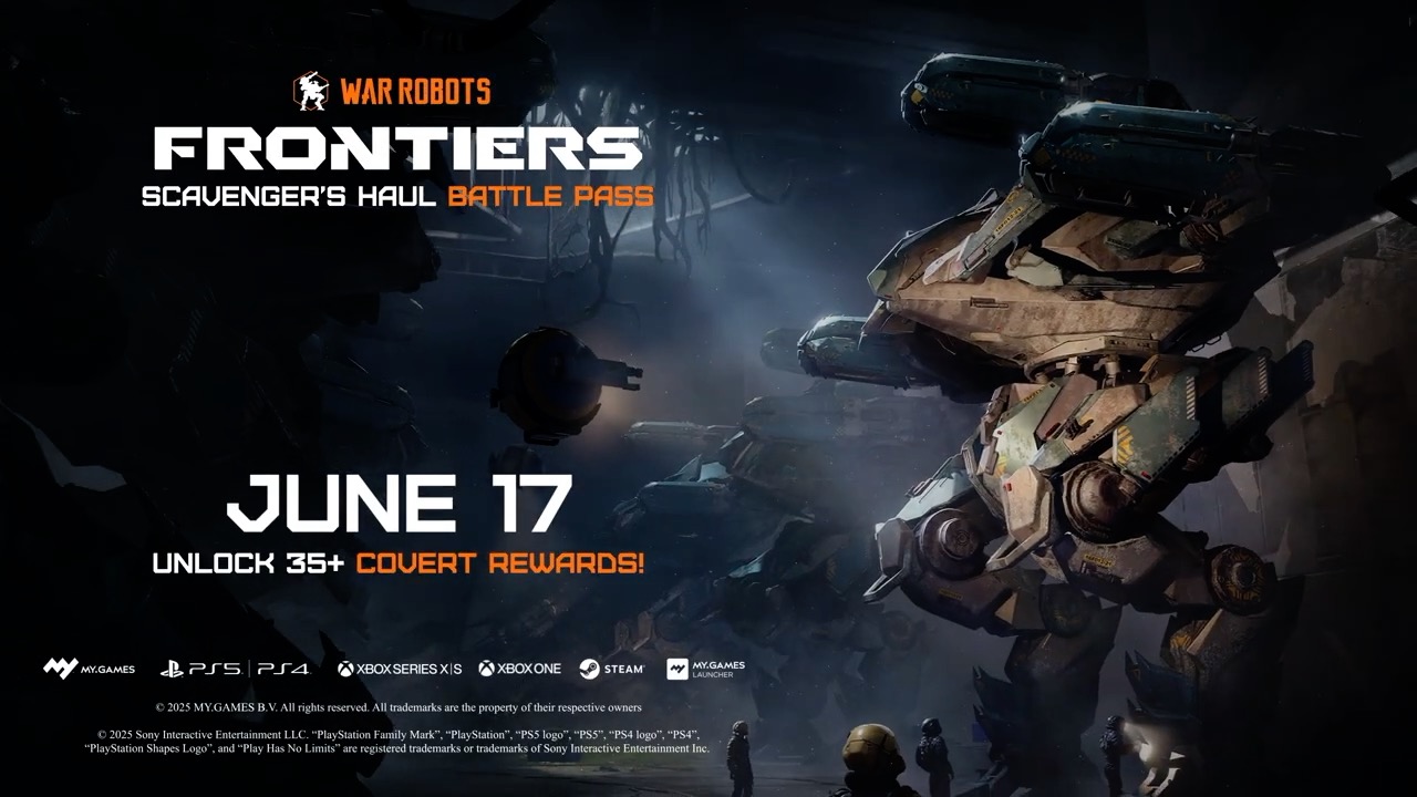 War Robots Frontiers Official Scavenger's Haul Battle Pass Trailer