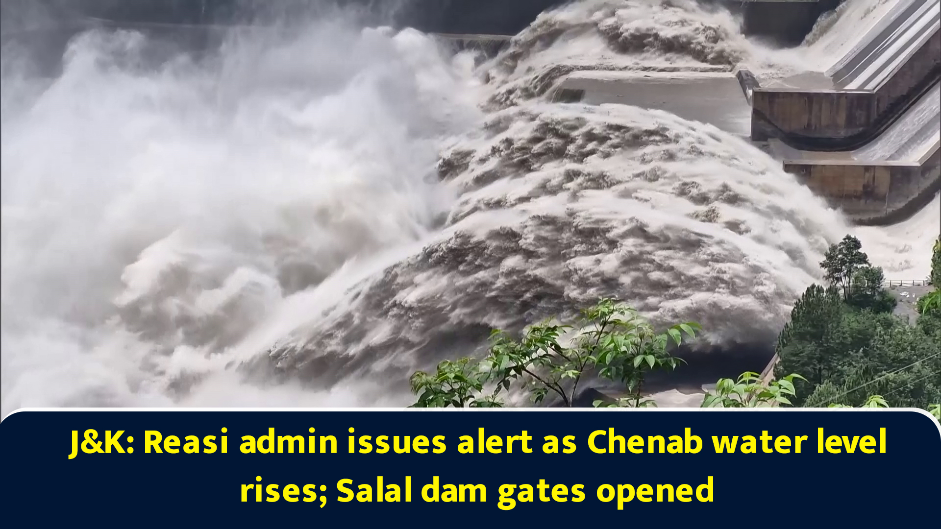 J&K: Reasi admin issues alert as Chenab water level rises; Salal dam ...