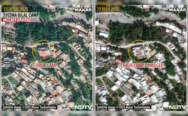 Exclusive: New Satellite Pics Show India's Attack Split Pak Terror Camps Into Half