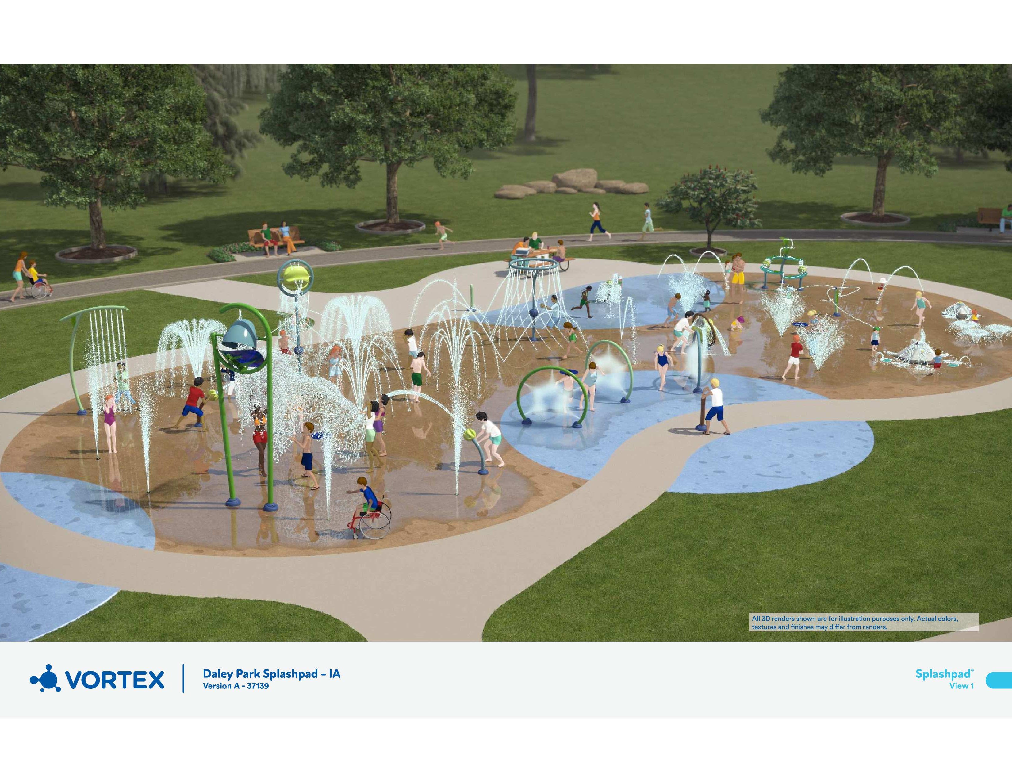 Splash pad with almost 40 water features coming to Ames in 2026. Find ...