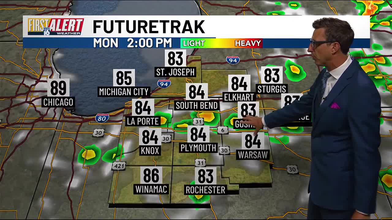 First Alert Forecast: Scattered storms today