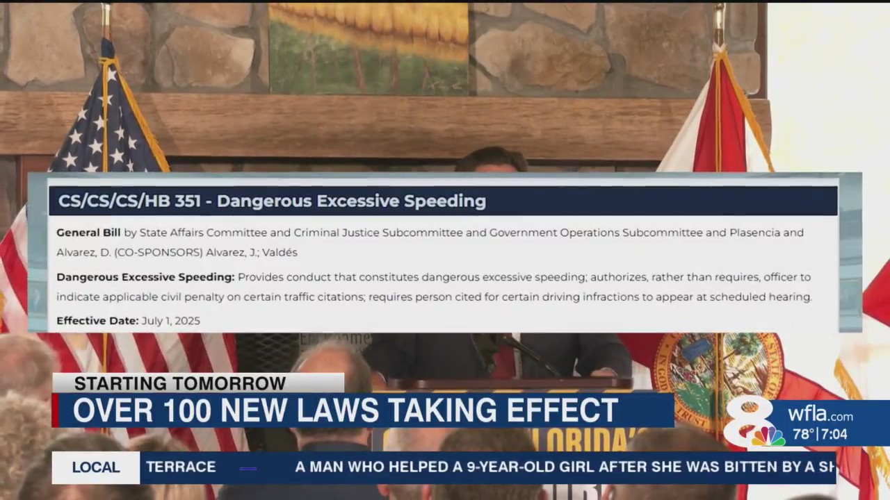 100+ new Florida laws take effect July 1