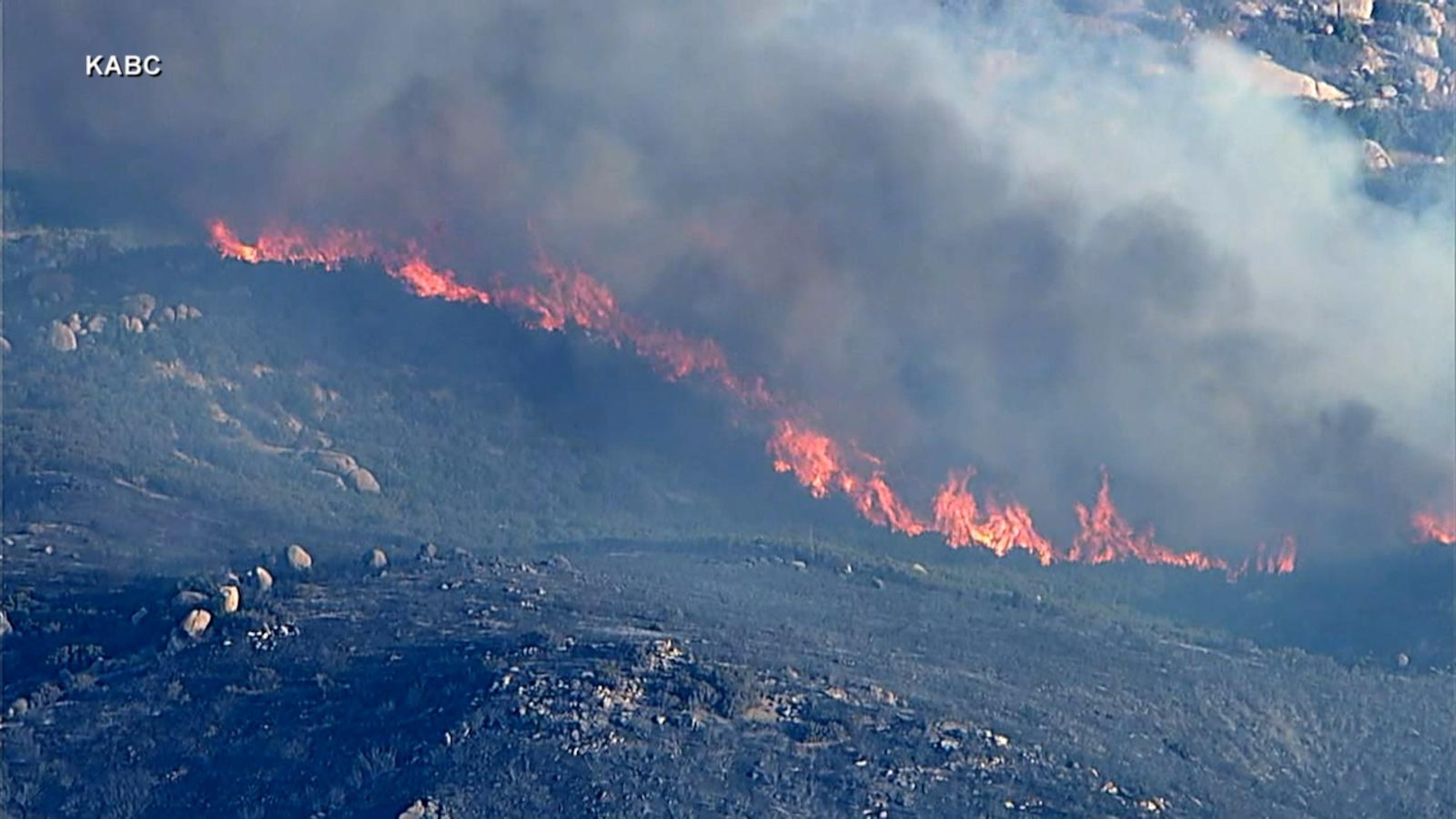 Wolf Fire in Southern California explodes over 1,100 acres, prompting ...