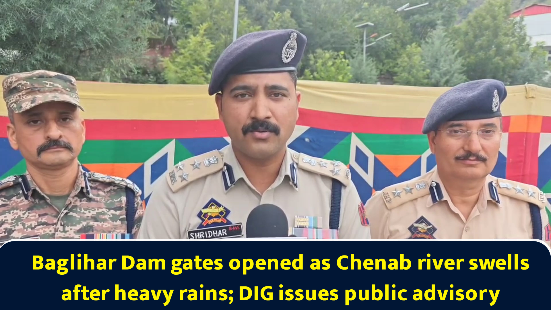 Baglihar Dam gates opened as Chenab river swells after heavy rains; DIG ...