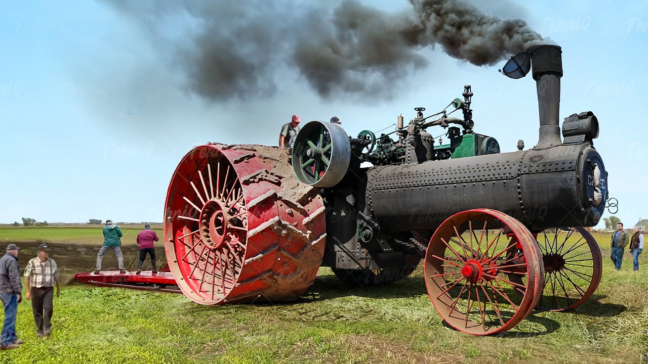 Extreme torque demonstrated by the largest steam tractor in the world
