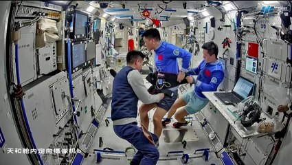 Chinese Astronauts Conduct Experiments And Maintenance On Tiangong ...