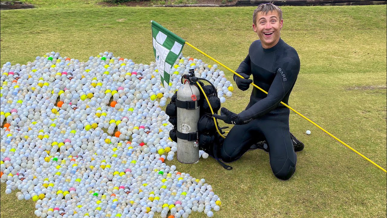 Jackpot Dive at a Millionaire’s Golf Course!