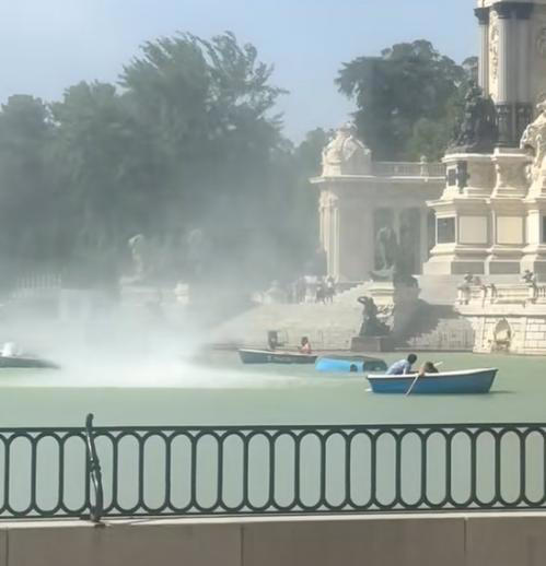 Lo que se ha visto en pleno parque del Retiro de Madrid es para que ...