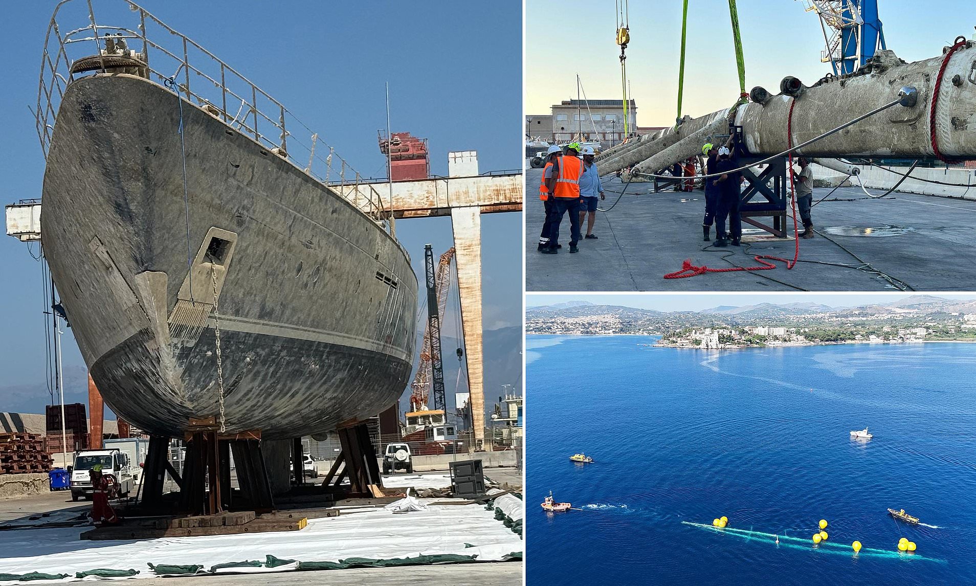 New photos show enormous mast of Mike Lynch's doomed Bayesian after ...