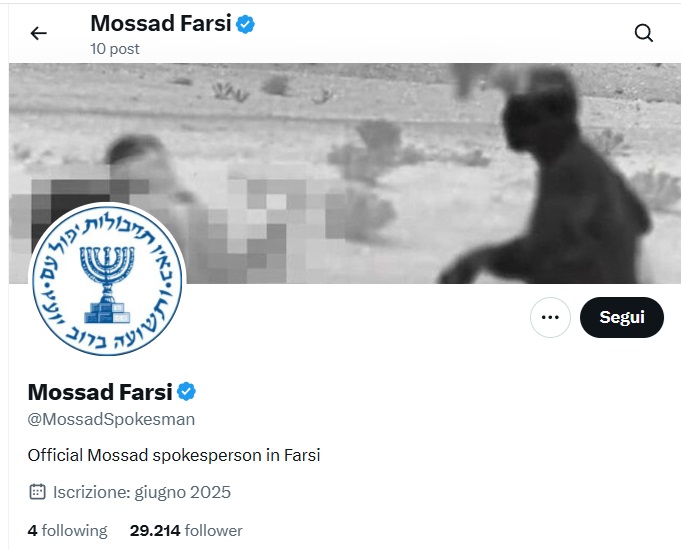 Il mistero dell’account “Mossad Farsi” che parla all’Iran