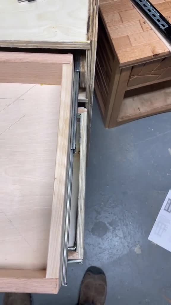 Handmade Drawer Cabinet Build With Unique Storage Features