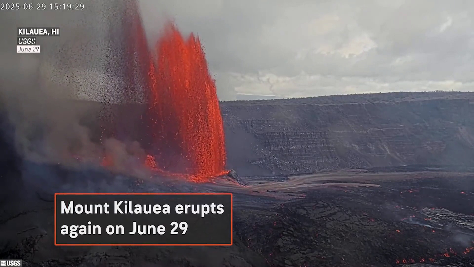 Mount Kilauea erupts for the 27th time this year