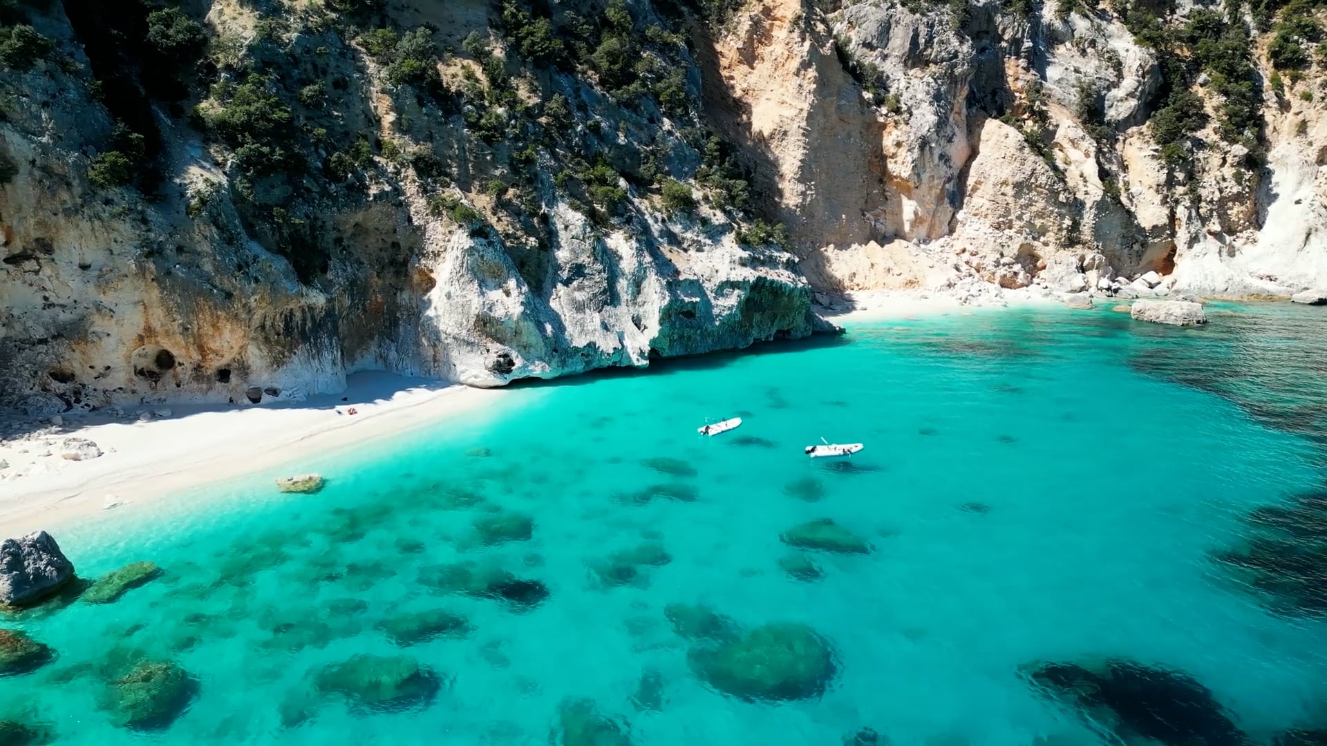 World's Best Beach: Drone Views of Sardinia's Cala Goloritzé