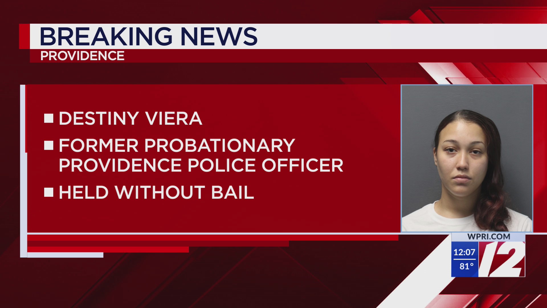 Former Providence officer being held without bail