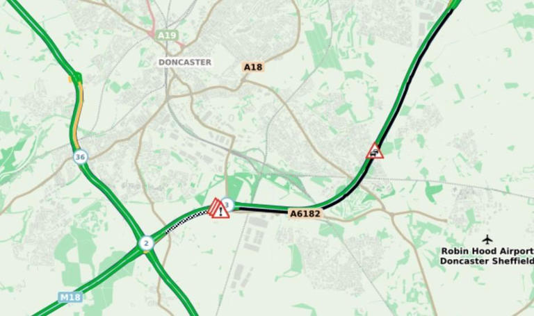 UPDATE: Motorists warned of long delays as both lanes closed on the M18 ...