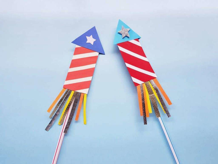Paper firecracker craft for the 4th of July