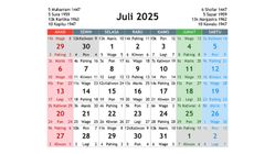 Cek Tanggal Merah di Bulan Juli 2025, Catat Jadwal Liburnya