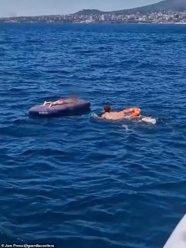 Boy, 5, and grandmother blown 2 miles out to sea on a lilo after she ...