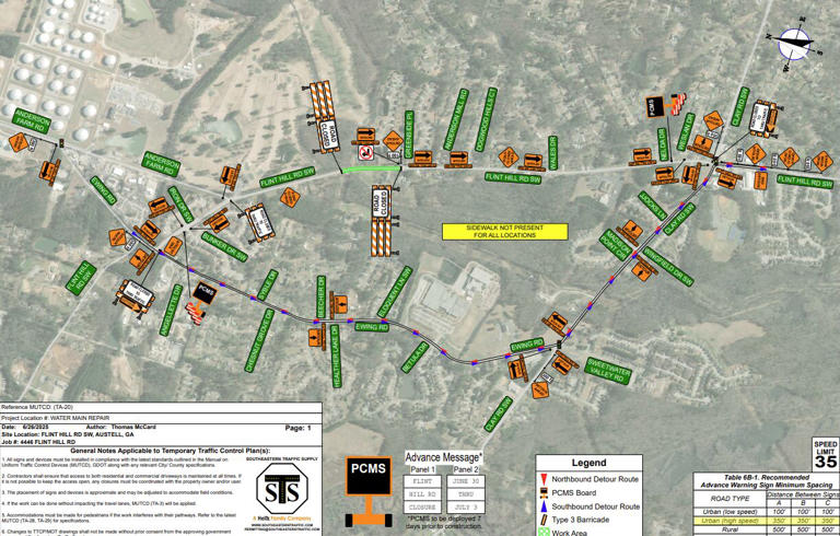 Water main repairs to impact major Cobb County road