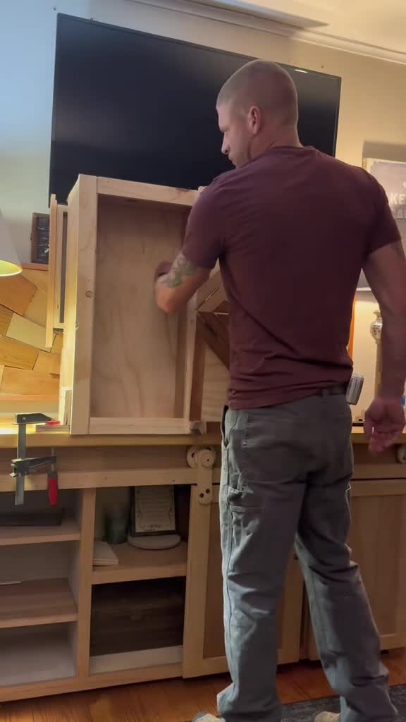 Watch This Unique Flip-Open Cabinet Door in Action