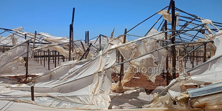 Χανιά: Τεράστιες καταστροφές στα θερμοκήπια από τους δυνατούς ανέμους ...