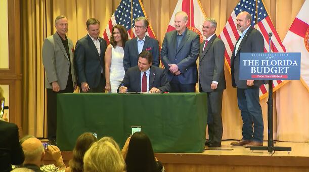 Gov. DeSantis signs Florida budget hours before deadline