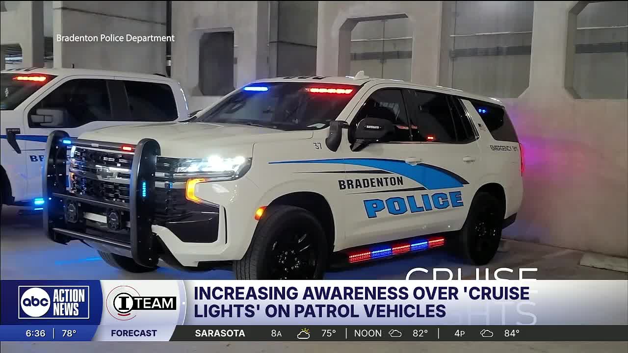 Increasing awareness over "Cruise lights" on patrol vehicles